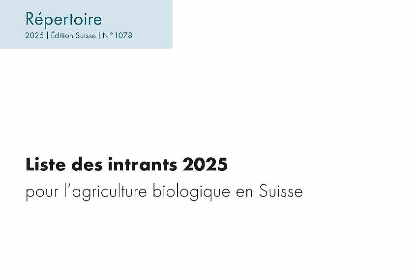 Liste des intrants 2025 disponible